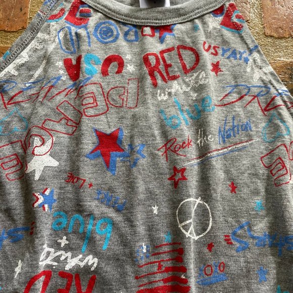 Modern Lux | Tops | Modern Lux Graffiti Tank Top Nwot | Poshmark
